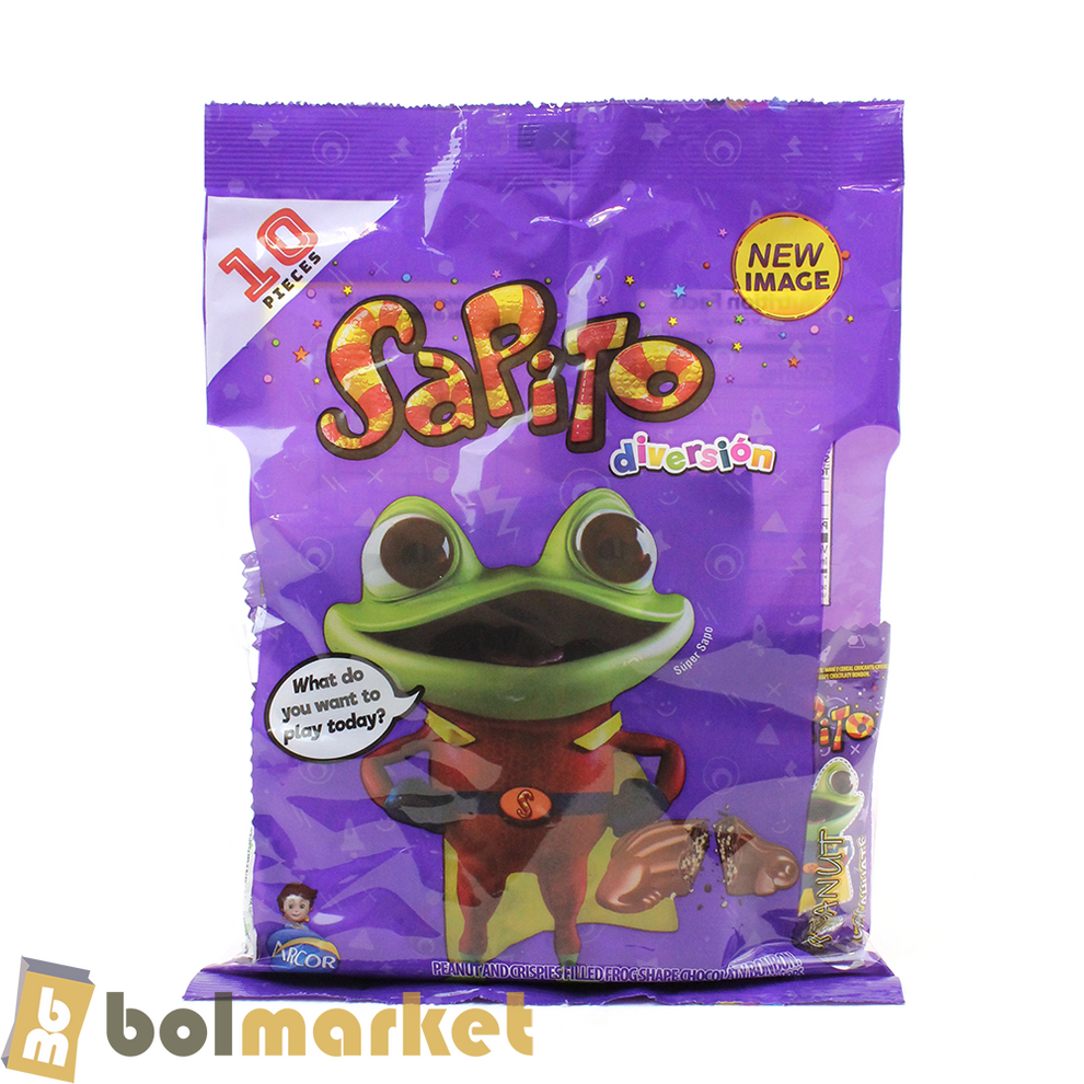 Arcor - Chocolate Sapito Cacahuate - Bolsa de 10 pzs - 3.53 oz (100g ...
